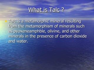 Talc | PPT
