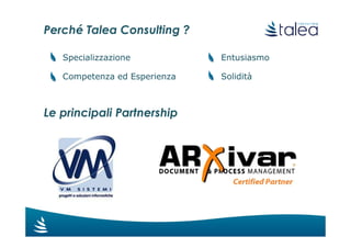 Talea Consulting presentazione e aree di esempio | PDF | Business ...