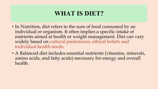 Different Types of Diets and their Health Implications | PDF