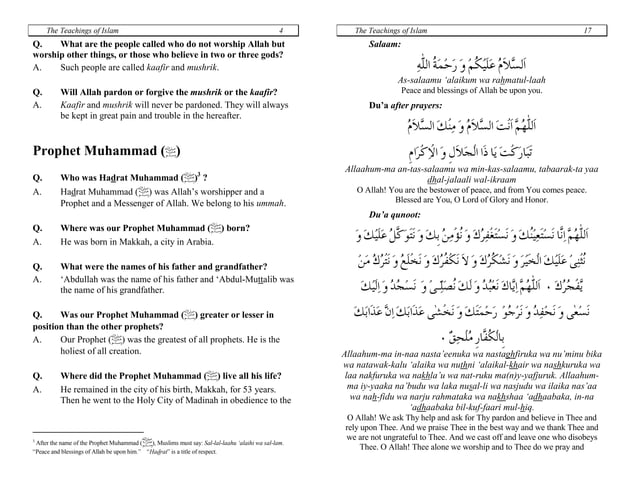 Taleem -ul- Islam By Shaykh Mufti Muhammad Kifayatullah (r.a) | PDF ...