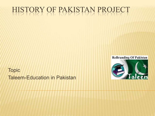 Taleem(education) | PPT