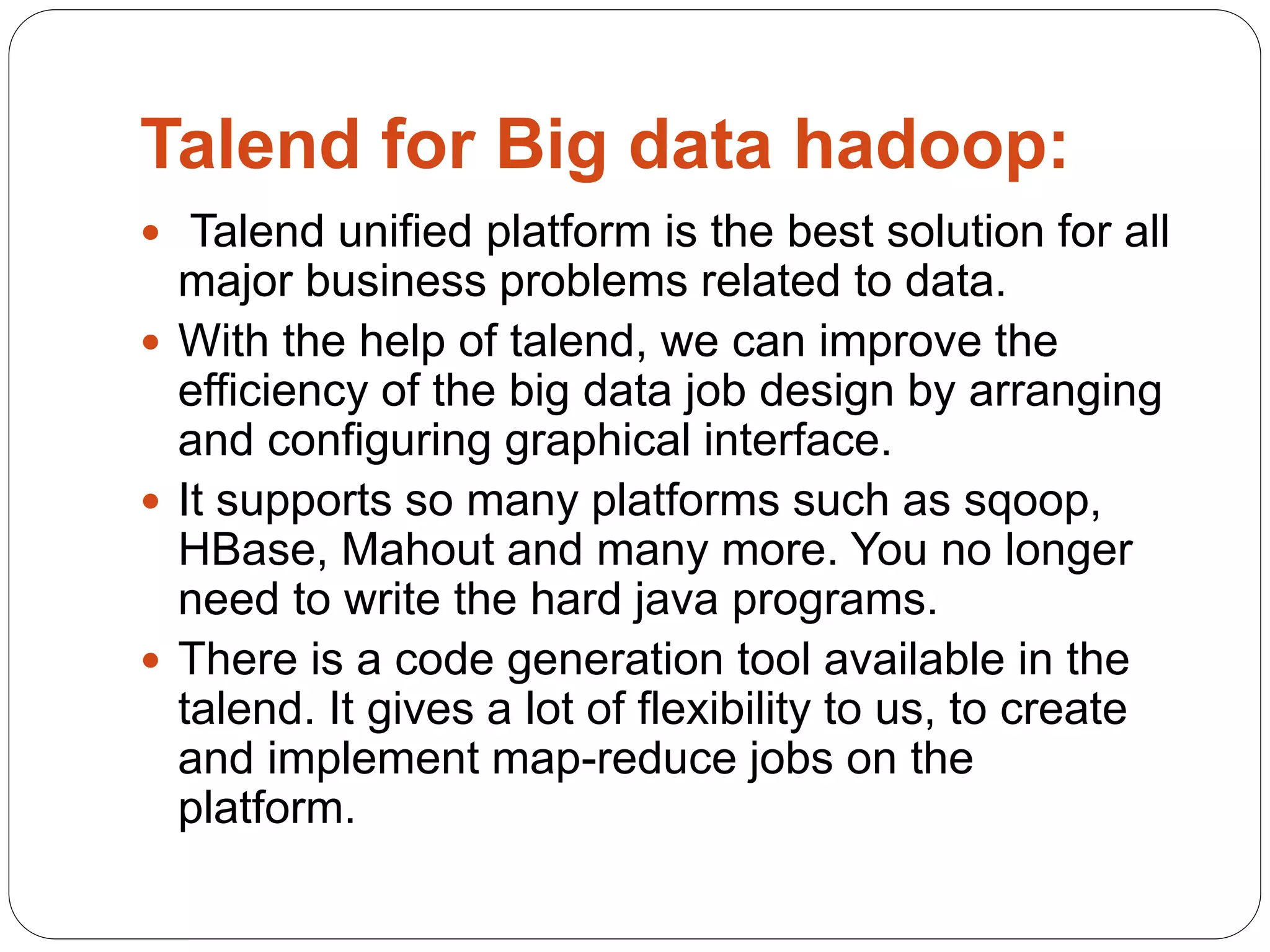 Talend admin training ppt | PPTX | Computing | Technology & Computing