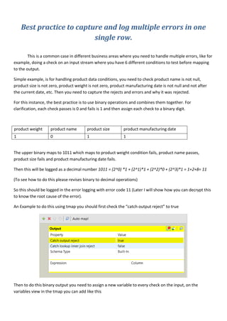 Talend best practices | PDF | Programming Languages | Computing