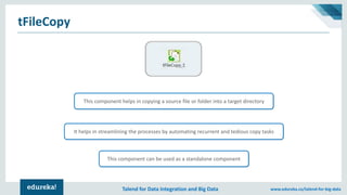 Talend Components | tMap, tJoin, tFileList, tInputFileDelimited | Talend Online Training ...