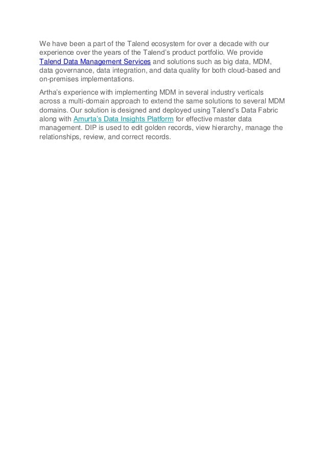 Talend Data Management Servicespdf 