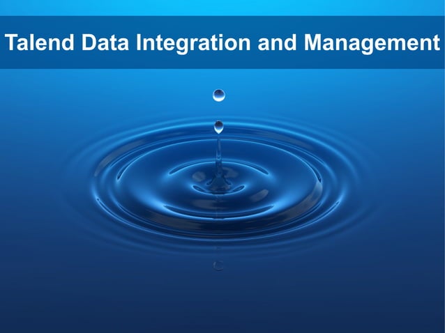 Talend Open Studio Data Integration | PDF | Databases | Computer Software and Applications