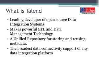 Talend Online Training | PPTX
