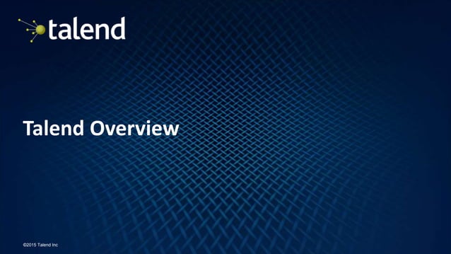 Who is Talend? | PPTX | Business | Business and Finance