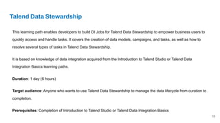 Talend Training - Syllabus for Talend Data Integration | PDF