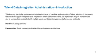 Talend Training - Syllabus for Talend Data Integration | PDF