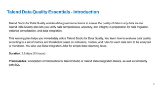 Talend Training - Syllabus for Talend Data Integration | PDF