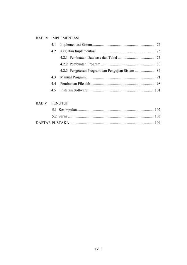 Contoh tugas Akhir pemograman Gambas Ubuntu | PDF