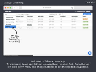 Talenox Leave (Singapore) - We made leave management delightful and ...