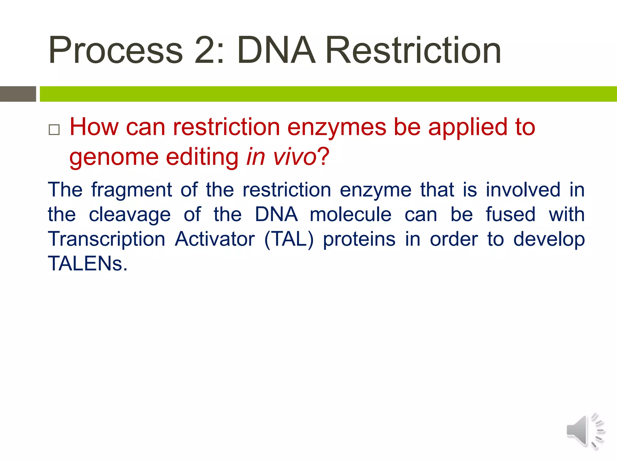 Genome Editing with TALENS | PPTX