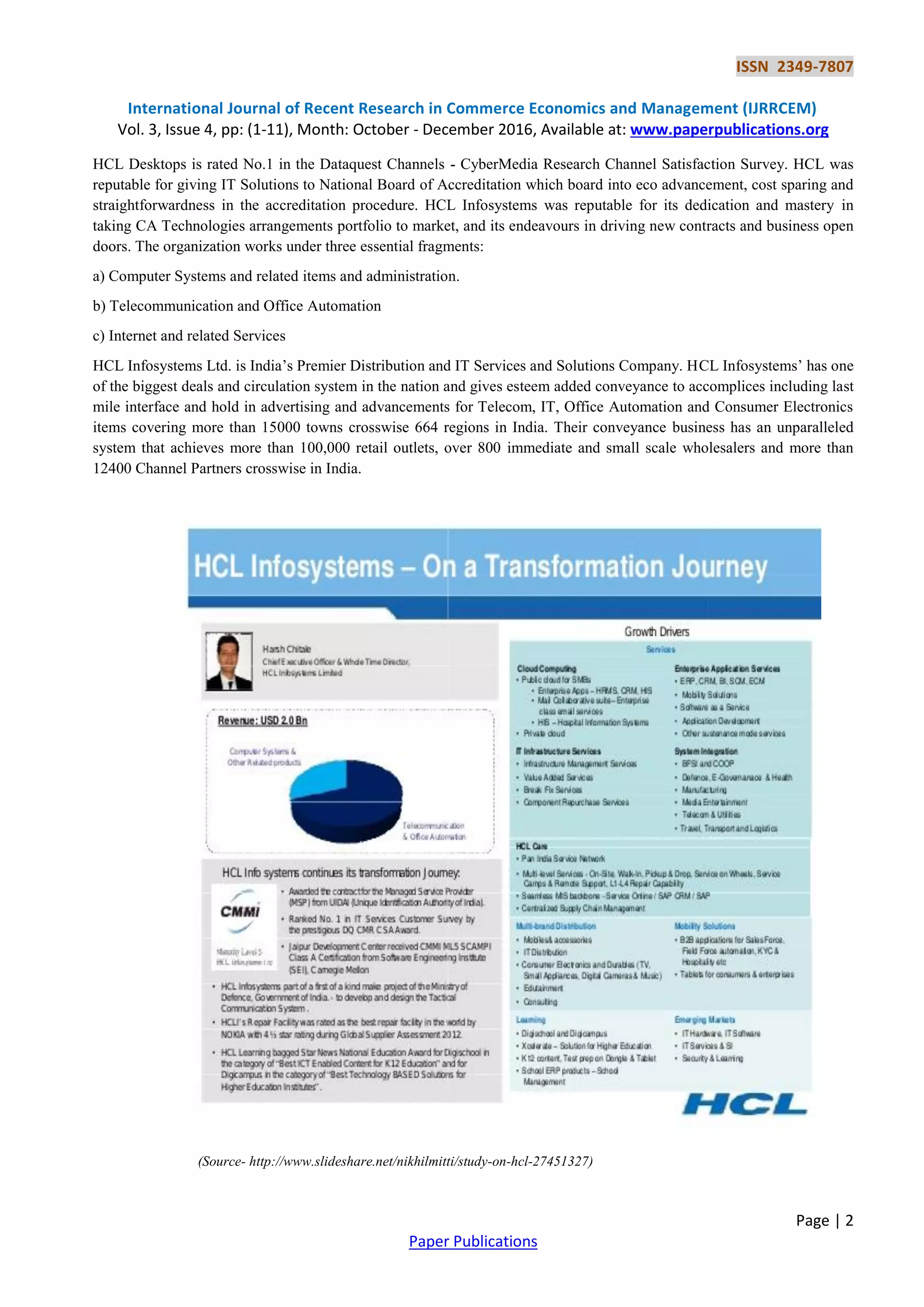TALENT ACQUISITION PROCEDURE OF HR PROCESS: A CASE OF HCL INFOSYSTEM ...
