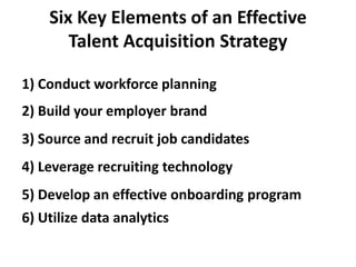 Talent acquisition strategy | PPTX
