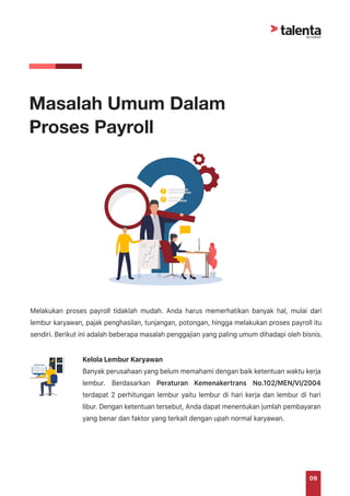 4 Langkah Mudah Menghemat Waktu Dalam Proses Payroll | PDF