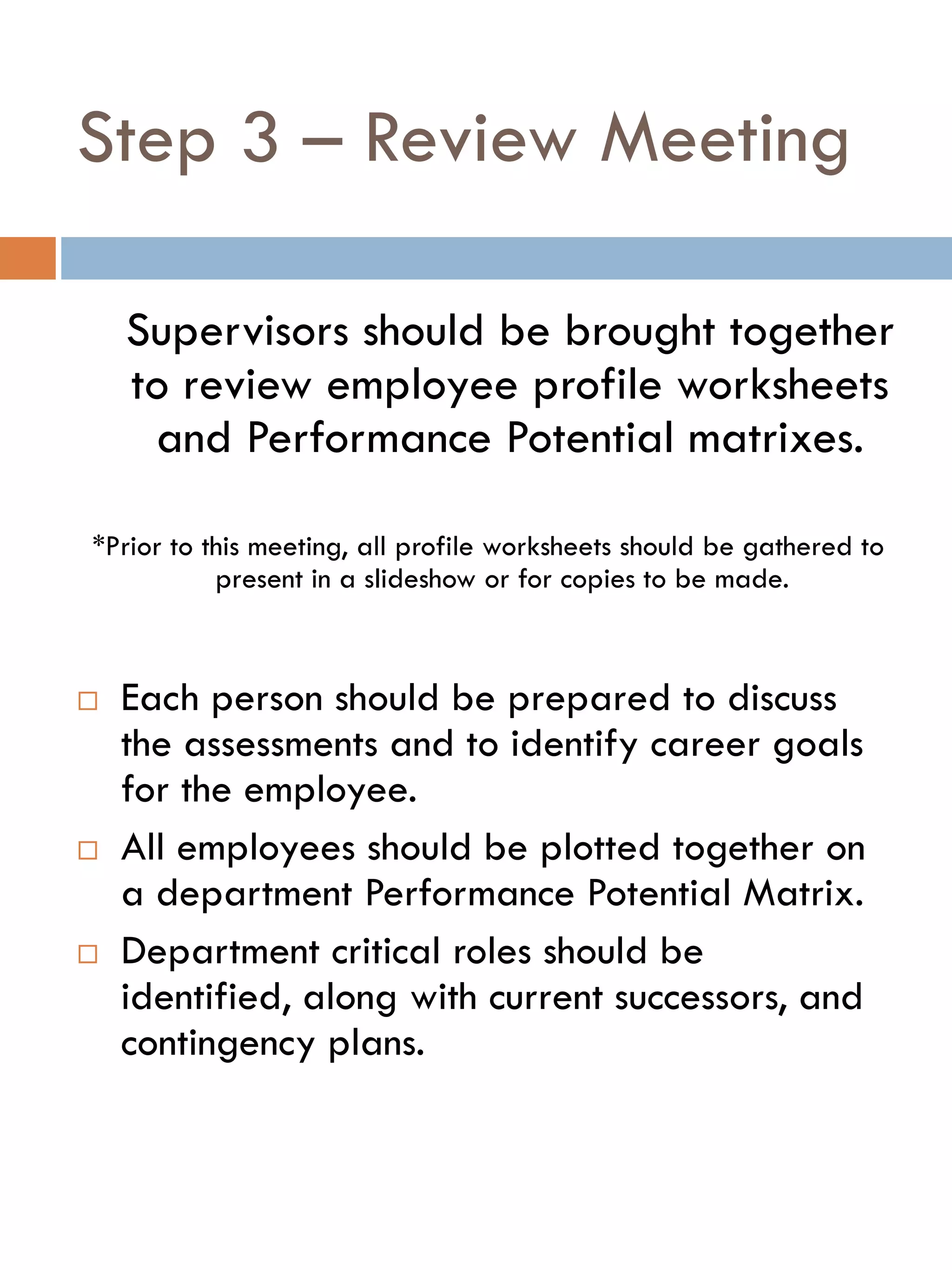 Talent assessment and succession | PPTX