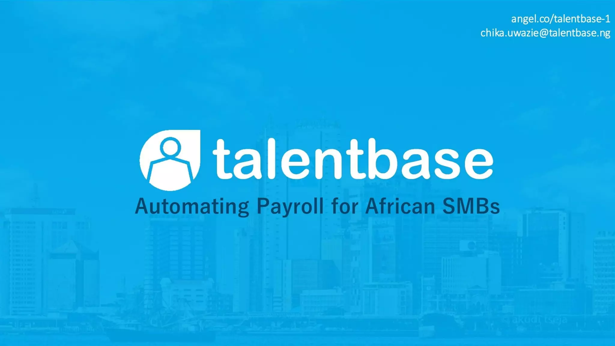 Talentbase Pitch Deck | PDF