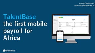 Talentbase Pitch Deck | PDF