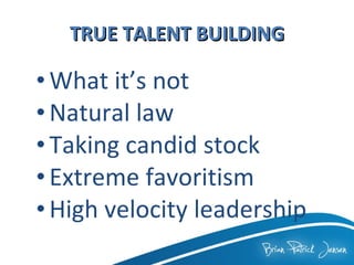 Talent Building | PPT