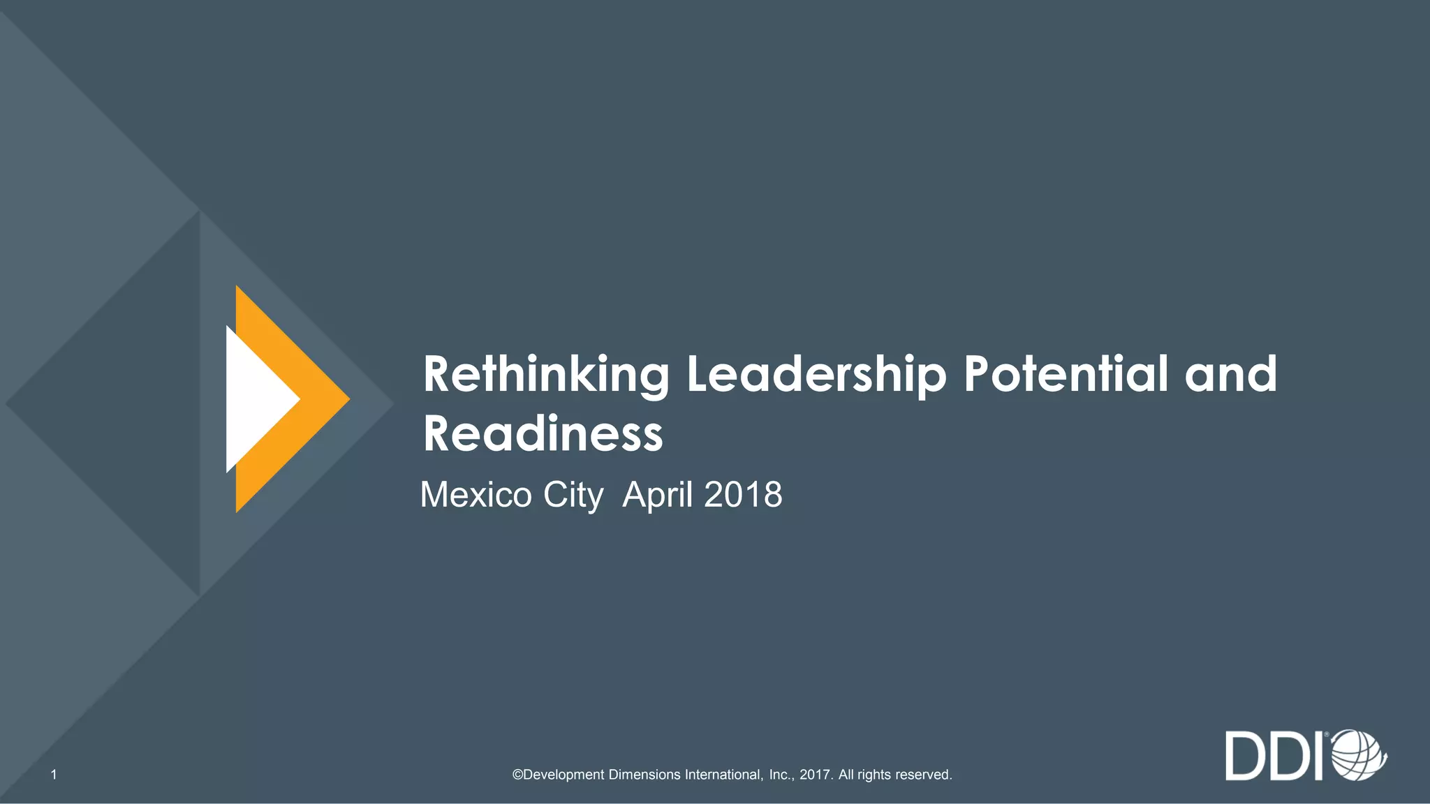 Rethinking Leadership Potential and Readiness | PPT