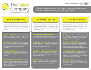 The Talent Company's Talent Optimization Model | PDF | Business ...