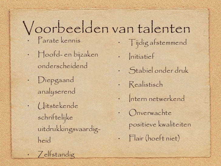 Talentdevelopment