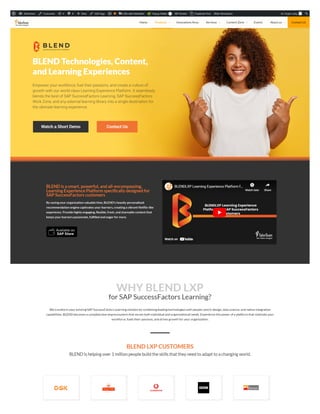 TalenTeam blend Technologies, content and learning Experience | PDF