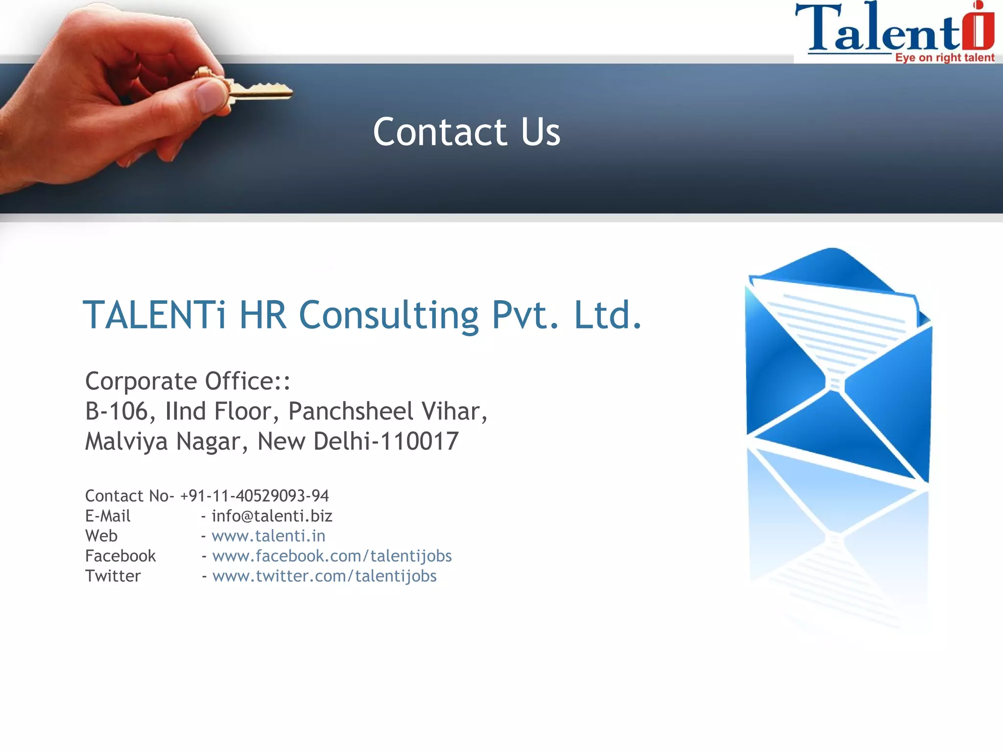 Talenti HR Consulting Pvt. Ltd. | PPT