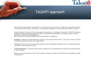 Talenti HR Consulting Pvt. Ltd. | PPT | Resume Writing and Advice | Job ...