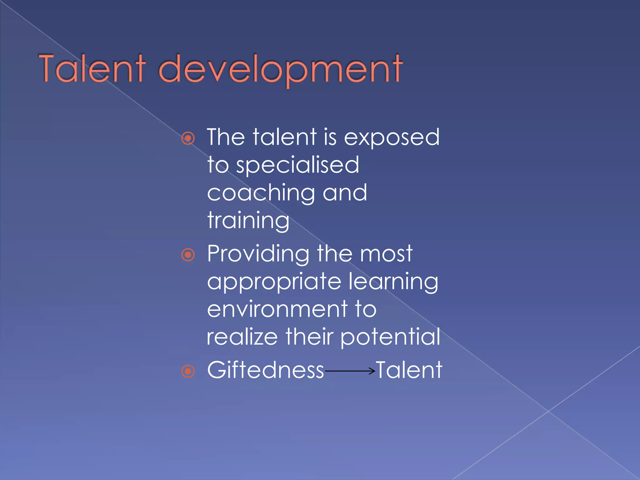 Talent identification | PPTX