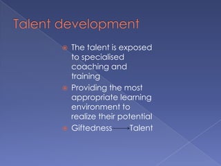 Talent identification | PPTX
