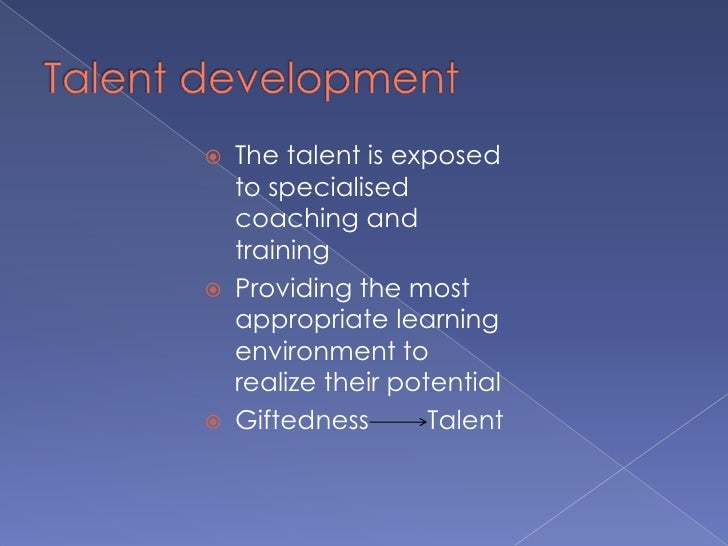 Talent identification