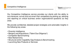 Talent Intelligence Overview | PPT