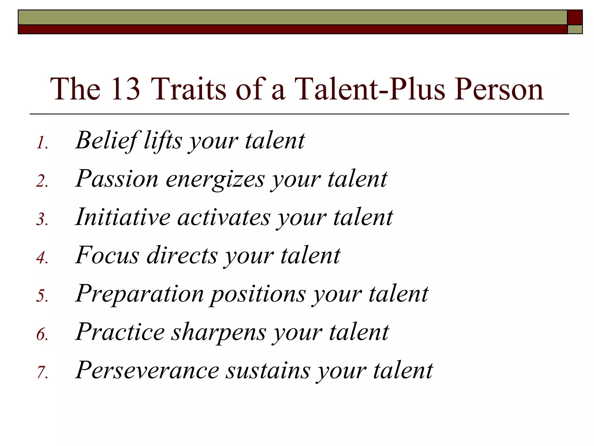 Talent is never_enough | PPT