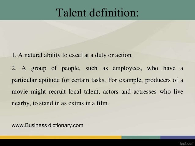 Talent management