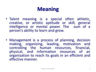 Talent management | PPTX