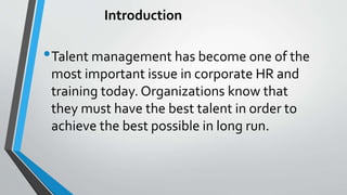 Talent management | PPTX