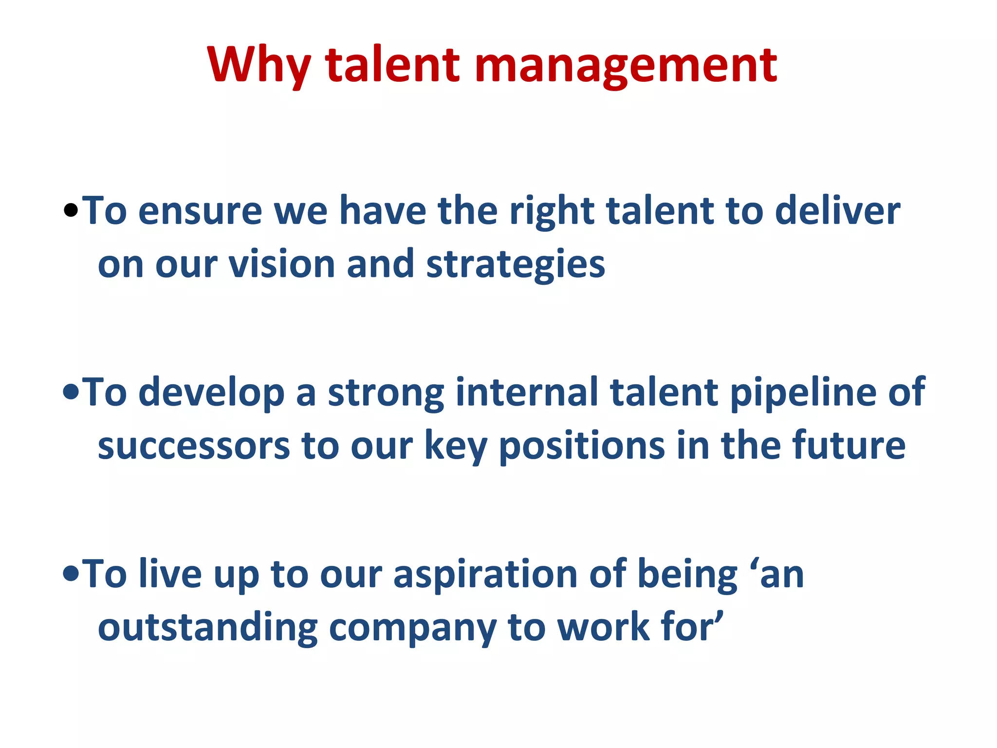 Talent management and succession planning | PPT