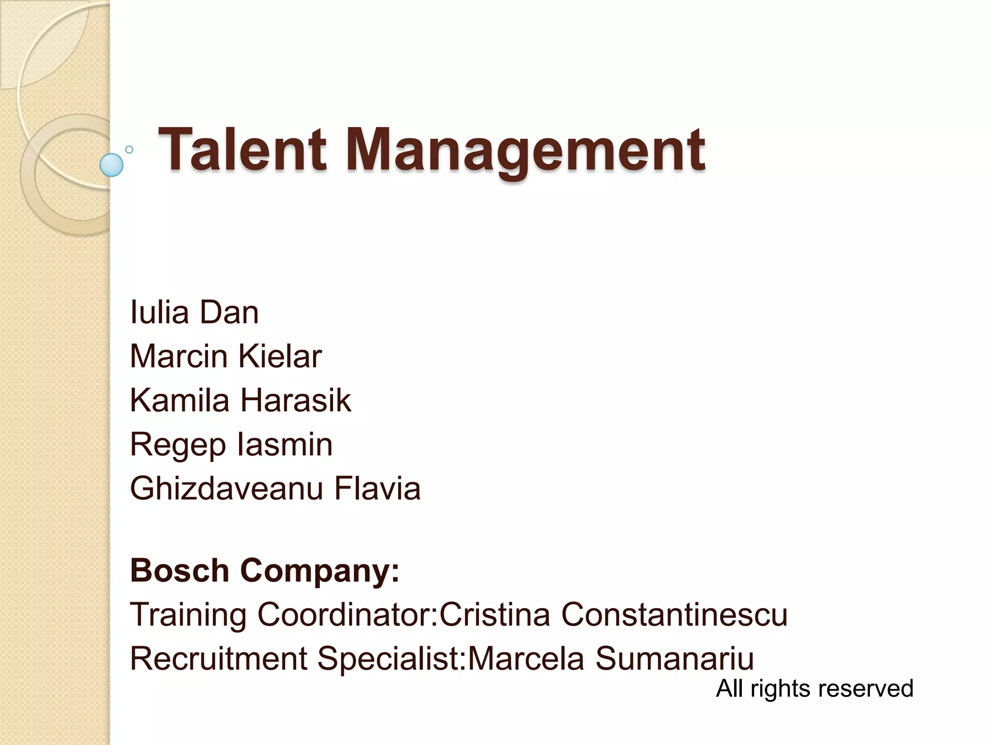 Talent management final | PPTX