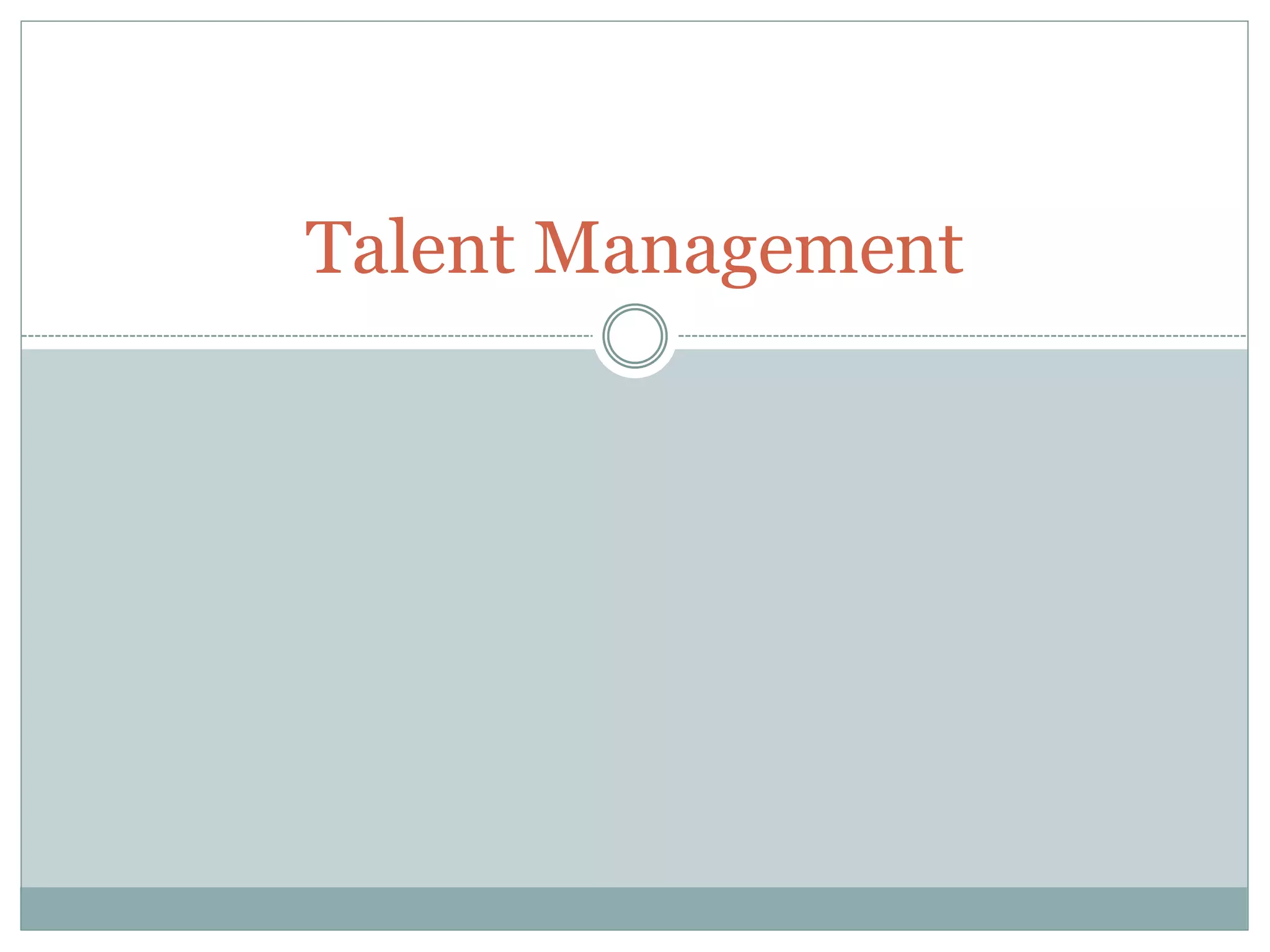 Talent management ppt | PPT