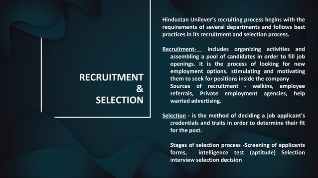 HINDUSTAN UNILEVER LMD TALENT MANAGEMENT | PPTX | Human Resources | Business