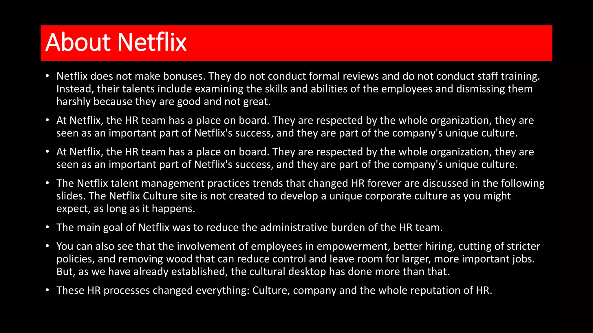 Talent management practices in netflix | PPTX