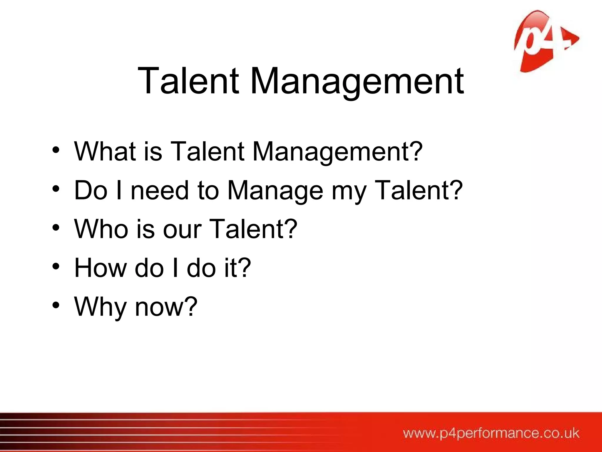 Talent Management Presentation | PPT