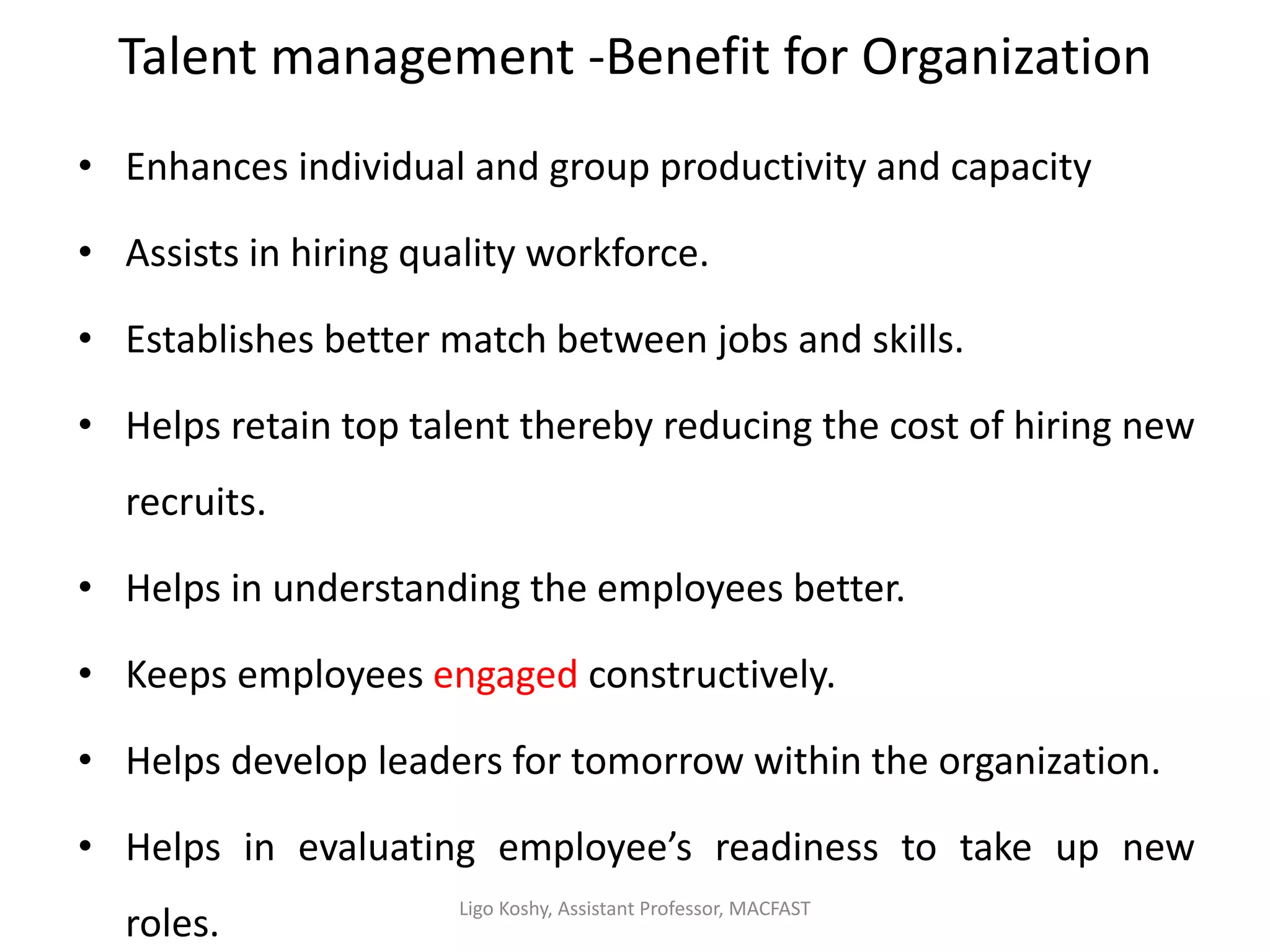 Talent management & talent management life-cycle | PPTX
