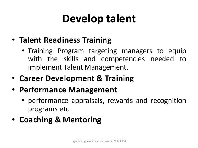 Talent management & talent management life-cycle