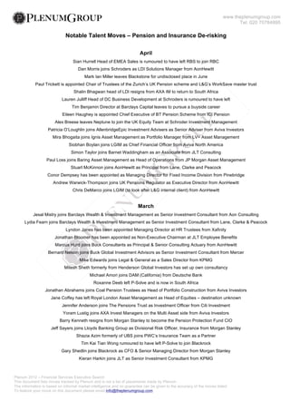 Talent Moves December 2012 to April 2013 plenum_group | PDF | Business ...