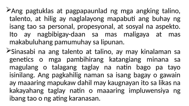 MGA IBA'T-IBANG URI TALENTO,HILIG,TALINO.pptx