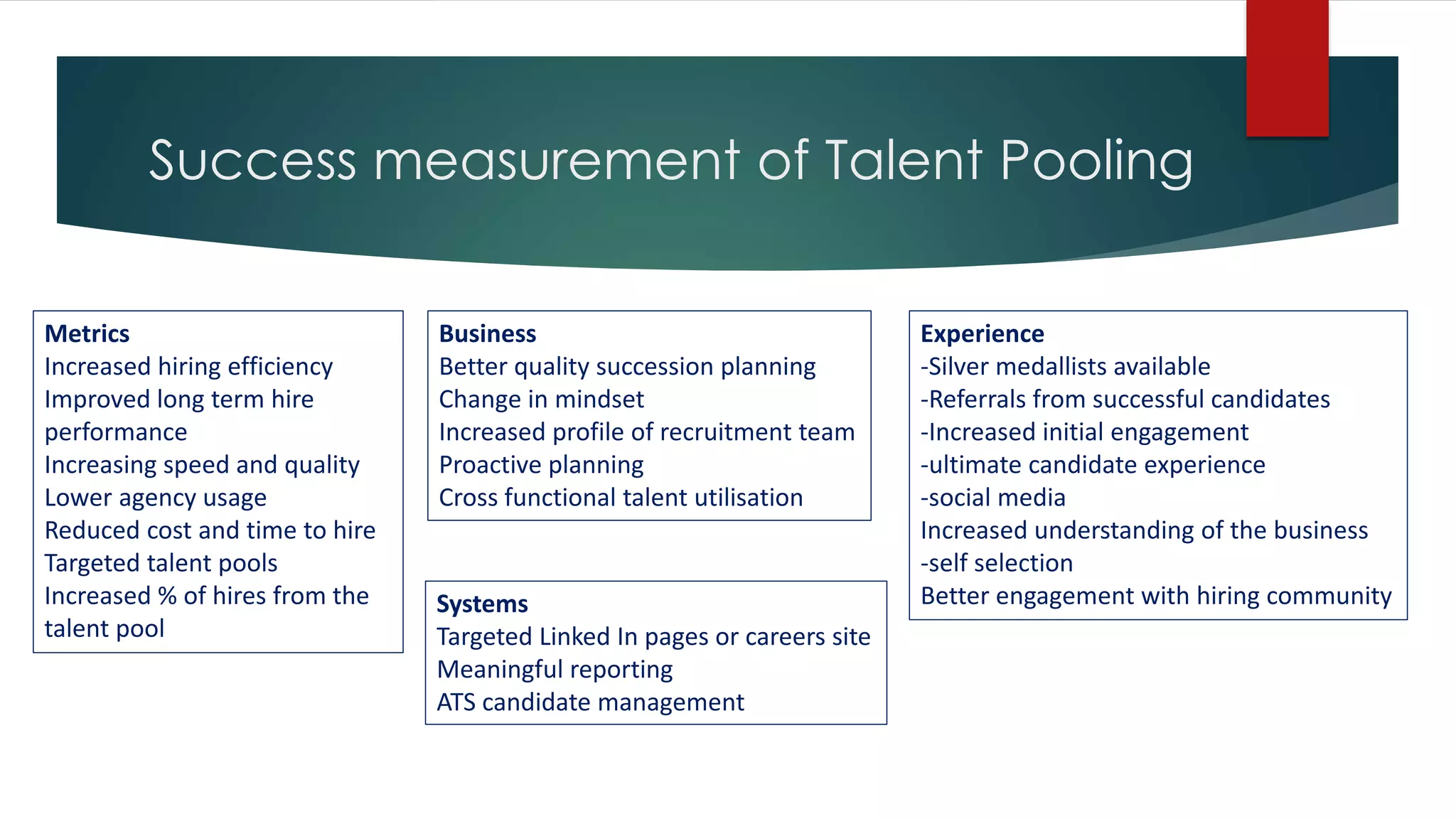 Talent pooling Techniques in a corporate environment | PPT